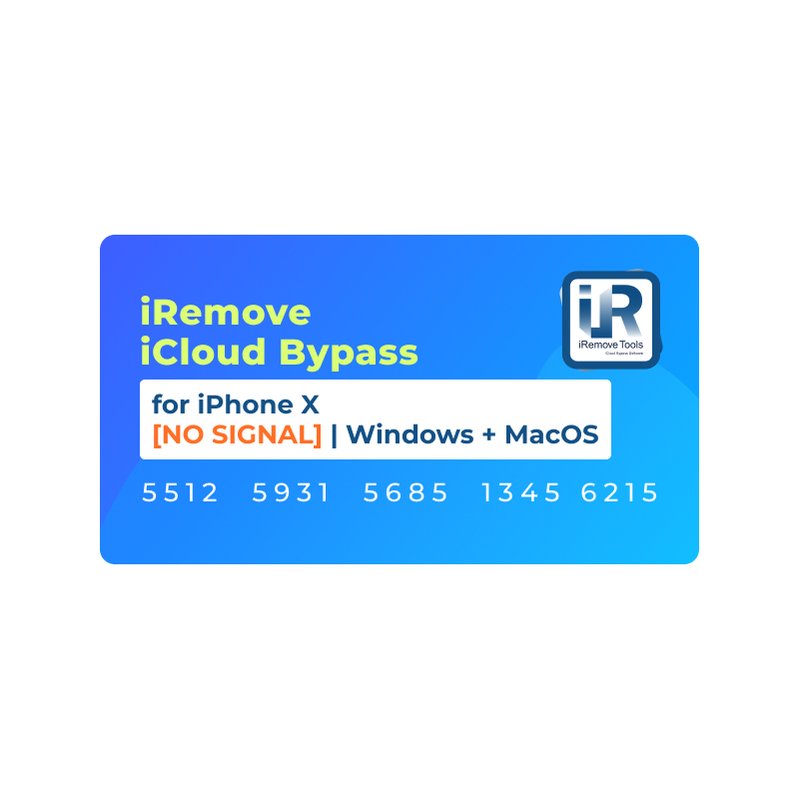 iRemove iCloud Bypass for iPhone X [NO SIGNAL] | Windows + MacOS ...